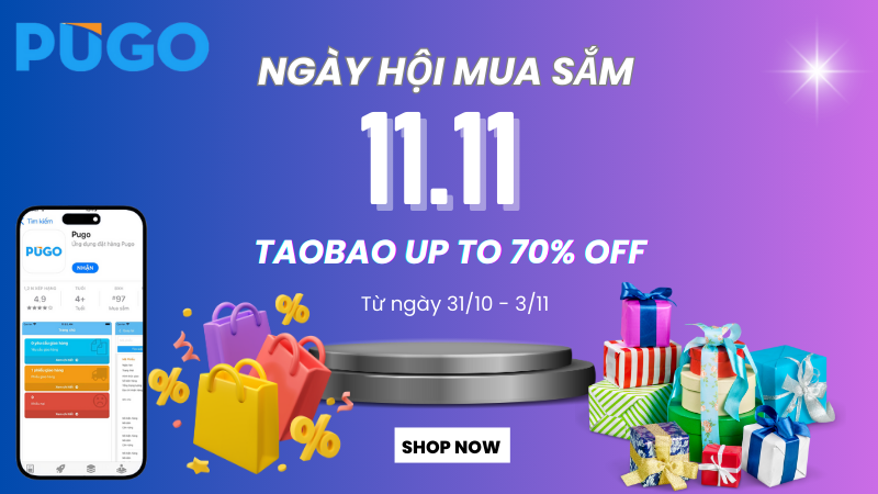 Taobao Giảm Giá Lên Đến 70% Trong Đợt Sale Sớm 11/11